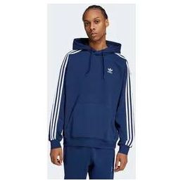 Kapuzensweatshirt Adidas ORIGINALS "BAGGY HOODIE", Herren, Gr. XXL, blau (night indigo, wei&szlig;), Obermaterial: 70% Baumwolle, 30% Polyester, Rundhals, angesetztes B&uuml;ndchen, Sweatshirts