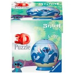 Puzzleball Ravensburger "Disney Stitch", bunt, Puzzles, Kinder&Oslash;:7,5cm, Kunststoff, Made in Europe, &Oslash;:7,5cm