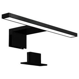 B.K.LICHT Spiegelleuchte "BK Spiegellampe Bad, neutralwei&szlig;e Lichtfarbe, klemmbar", schwarz, 1, H: 3,6cm, 1 Stk., Leuchten, 8W, 4.000K neutralwei&szlig;es Licht, IP44, Spritzwasserschutz, Spiegelleuchte