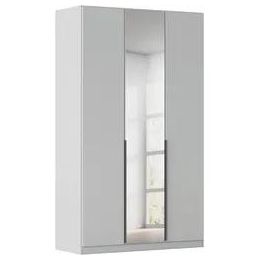 Dreht&uuml;renschrank OTTO HOME "Kleiderschrank Schrank Garderobe AGORDO mit Dekor- oder Hochglanzfront", grau (seidengrau), B:136cm H:210cm T:54cm, Holzwerkstoff, Schr&auml;nke, Dreht&uuml;renschrank, durchdachte Innenausstattung, in 8 Breiten und 2 H&ouml;hen MADE IN GERMANY, Topseller