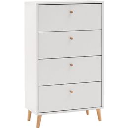 Kommode Schildmeyer, B:60,2cm H:101,3cm T:33cmmattwei&szlig;, FSC-zertifizierter Holzwerkstoff, Schlafzimmer, Sideboards, "Bjarne, Breite 60,1 cm", Made in