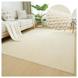 Teppich OTTO HOME "Lilia" Gr. 4, beige (natur), B:160cm H:5mm L:230cm, Kunstfaser, Teppiche, Teppich, Sisal-Optik, uni, waschbar, Wohnzimmer, Schlafzimmer, Esszimmer
