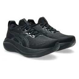 Laufschuh asics "GEL-NIMBUS 27", Damen, Gr. 39, schwarz (schwarz, graphite grau), Textil, Schuhe Laufschuh