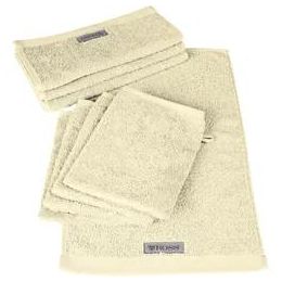 Handtuch Set Ross "Sinfonie", beige (natur), Obermaterial: 100% Baumwolle, Handtuch-Sets, beinhaltet G&auml;stet&uuml;cher und Waschhandschuhe