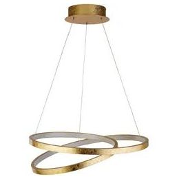 Searchlight LED-H&auml;ngeleuchte "H&auml;ngeleuchte Float, 1-flammig", wei&szlig; (gold und wei&szlig;), 1, &Oslash; 47cm H: 12cm, 1 Stk., Leuchten, Warme Atmosph&auml;re