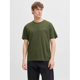 Jack & Jones Jack & Jones "JJECORP mit Logo-Print und klassischem Rundhals" Baumwolle, regular fit