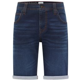 Mustang Herren Slim-fit-Jeans "Herren Style Chicago Shorts Z", blau, Gr. 42, unifarben, Denim/Jeans, 89% Baumwolle, 9% Polyester, 2% Elasthan, Jeans
