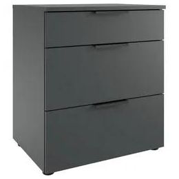 Nachtkommode wimex "Oxford by fresh to go, mit Schubladen, in 2 Gr&ouml;&szlig;en", grau (grafit), B:54cm H:70cm T:41cm, Holzwerkstoff, Sideboards, Mit Soft-close Beschl&auml;gen, Kommode Made in Germany
