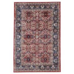 Teppich CarpetFine "Vintage Marin", rot, B:80cm H:8mm L:150cm, Polypropylen (PP), Teppiche, Teppich, Orient Vintage Look