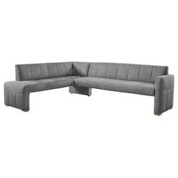 Essbank exxpo - SOFA FASHION, grau (mouse), B:265cm H:83cm T:199cm, Sitzb&auml;nke, Essbank, elegant und modern mit hohem Sitzkomfort