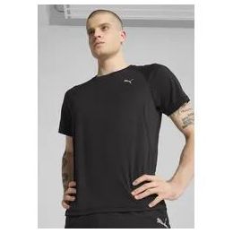 Laufshirt Puma "M RUN VELOCITY TEE (POLY)", Herren, Gr. L, schwarz (Puma schwarz), Web, Obermaterial: 100% Polyester, regular fit normal, Rundhals, Shirts Laufshirt, ergonomische Schnittf&uuml;hrung, DryCELL Technologie, Flatlock-N&auml;hte