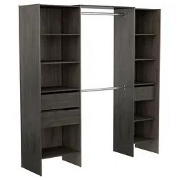 Garderobenschrank Demeyere GROUP "MIAMI Schranckinneneinrichtung vergr&ouml;sserbar", eich waterford, B:191,8cm H:204,5cm T:50cm, Schr&auml;nke, Garderobenschrank, bis zu einer Breite von 190 cm erweiterbar