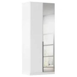 Dreht&uuml;renschrank OTTO HOME "Kleiderschrank Schrank Garderobe AGORDO mit Dekor- oder Hochglanzfront", wei&szlig; (alpinwei&szlig;), B:91cm H:229cm T:54cm, Holzwerkstoff, Schr&auml;nke, Dreht&uuml;renschrank, durchdachte Innenausstattung, in 8 Breiten und 2 H&ouml;hen MADE IN GERMANY, Topseller