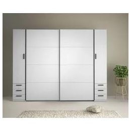 Kleiderschrank Home Affaire "Antioch, FSC-zertifiziert, mit Dreh-UND Schiebet&uuml;ren", wei&szlig;, B:270cm H:207cm T:61,4cm, FSC-zertifizierter Holzwerkstoff, Schr&auml;nke, Kleiderschrank, mit oder ohne Spiegel und Schubladen - YOUR Choice