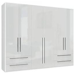 Kleiderschrank OTTO HOME "Piano, UV lackiert, hochgl&auml;nzend in beige oder wei&szlig;, FSC-zertifiziert", wei&szlig; (wei&szlig; hochglanz), B:272cm H:224cm T:56cm, FSC-zertifizierter Holzwerkstoff, Schr&auml;nke, Kleiderschrank, 272 oder 317cm breit, H&ouml;he 224cm, mit Soft-Close Funktion