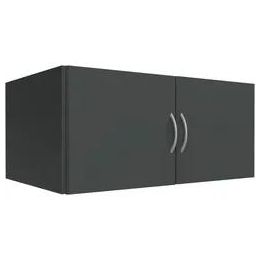 Kleiderschrank wimex "Multiraumkonzept Schrank Garderobe Aufsatzschrank", grau (grafit), B:80cm H:40cm T:40cm, Holzwerkstoff, Schr&auml;nke, Kleiderschrank, Schranksystem