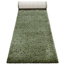 Hochflor-Teppich Esprit "YOGI ESP-096", gr&uuml;n, B:80cm H:50mm L:230cm, Polyester, Teppiche, L&auml;ufer, flauschiger weicher Flor aus 100% recyceltem PET, Wohnzimmer