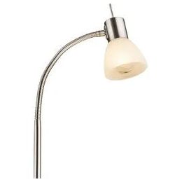 Globo LIGHTING Stehlampe "PANNA", nickel matt, 1 Stk., Leuchten, Stehleuchte/Wohnzimmer/Schlafzimmer/Flur, Stehlampe
