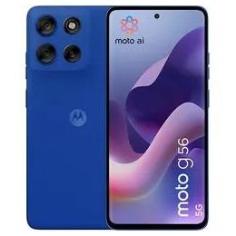Motorola Smartphone "g56 5G (XT2529-2)", Energieeffizienz: B (A-G), blau (pantone dazzling blau), 256 GB, Mobiltelefone