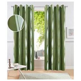 Vorhang OTTO HOME "Dimona Blackout" Gr. 4, gr&uuml;n (olivgr&uuml;n), B:130cm H:245cm, Polyester, Polyester, Gardinen