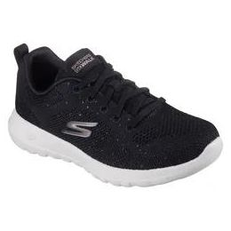 Sneaker Skechers "GO WALK JOY-VIOLET", Damen, Gr. 35, rosa (schwarz, ros&eacute;goldfarben), Textil, meliert, Schuhe Sneaker, Trainingsschuh, Schn&uuml;rschuh mit Goga Mat Technologie