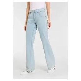 5-Pocket-Jeans Herrlicher "Edna Denim Light", Damen, Gr. 32, L&auml;nge 32, paradieso, Denim/Jeans, Obermaterial: 98% Baumwolle, 2% Elasthan, bootcut fit normal, Jeans 5-Pocket-Jeans, im Flared Fit