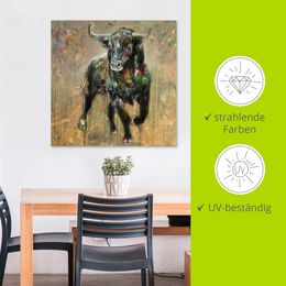 Wandbild Artland, B:50cm H:50cm, bunt, Alu Dibond, Wohnzimmer, Bilder, "Der Moment der Entscheidung", als Alubild, Leinwandbild, Poster,