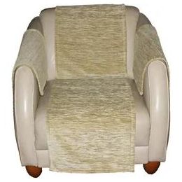 Sofahusse WIRTH "Miriam", beige, Kunstfaser, Hussen, Sofahusse, 2-er Set, Armlehnenschoner, Ma&szlig;: 60 x 40 cm, 2 St&uuml;ck