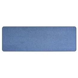L&auml;ufer "MACAO, Made in Netherlands", blau, B:67cm H:5mm L:200cm, Polypropylen (PP), PRIMAFLOR-IDEEN IN TEXTIL, Teppiche, L&auml;ufer, Teppich-L&auml;ufer, Uni Farben, ideal im Flur & Schlafzimmer