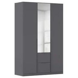 Dreht&uuml;renschrank OTTO HOME "Kleiderschrank Schrank Garderobe AGORDO mit Dekor- oder Hochglanzfront", grau (graumetallic), B:136cm H:210cm T:54cm, Holzwerkstoff, Schr&auml;nke, Dreht&uuml;renschrank, mit Au&szlig;enschubk&auml;sten, in 7 Breiten und 2 H&ouml;hen MADE IN GERMANY