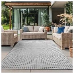 Outdoorteppich Ayyildiz TEPPICHE "NOVA 1201", silber, B:200cm H:5mm L:290cm, Polypropylen, Teppiche, Outdoorteppich, L&auml;ufer, In und Outdoor, Wohnzimmer, Aussenbereich