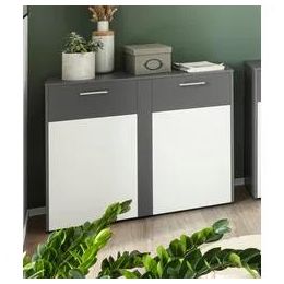 Kommode VOGL M&Ouml;BELFABRIK "Tirent", wei&szlig; (graphit, wei&szlig;), B:100cm H:84cm T:40cm, Spanplatte, Sideboards, T&uuml;rkommode, mit 2 T&uuml;ren