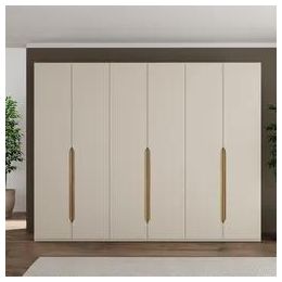 Kleiderschrank FORTE, beige (sand, mauvella eiche), B:266,1cm H:210,5cm T:54,2cm, FSC-zertifizierter Holzwerkstoff, Schr&auml;nke, Kleiderschrank, H&ouml;he 2,10 mtr., stehende Montage, Grifflos
