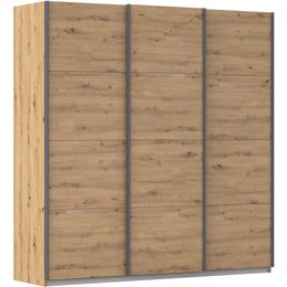 Schwebet&uuml;renschrank OTTO HOME, B:203cm H:210cm T:62cm, braun, Holzwerkstoff, Schr&auml;nke, "Kleiderschrank Schrank Garderobe AGORDO mit Dekor- oder