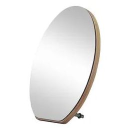 Badspiegel Kleine Wolke "Clever Mirror", beige (natur), B:15cm H:21cm T:1,5cm, Spiegel, Badspiegel