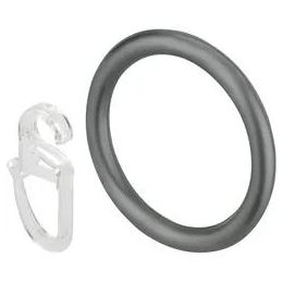 Gardinenring GOOD LIFE "Elma", silber (silberfarben), &Oslash;:1,6cm, Kunststoff, Gardinenbefestigungen, f&uuml;r Vorhang-Stangen bis &Oslash; 16 mm