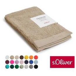 G&auml;stehandtuch s.Oliver "s.Oliver, Premium Qualit&auml;t, 600 gr/m2, auch als Sets erh&auml;ltlich", beige, B:30cm L:50cm, Walkfrottier, Obermaterial: 100% Baumwolle, Handt&uuml;cher, gro&szlig;e Farbauswahl, auch als Duschtuch, Waschhandschuh, Handtuch