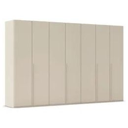 Kleiderschrank "Schrank Garderobe Ankleide Schlafzimmer Flur SERINA Eyecatcher", beige (beige, beige mattglas (champagner)), B:351cm H:223cm T:61cm, Holzwerkstoff, LeGer Home by Lena Gercke, Schr&auml;nke, Kleiderschrank, in 6 Breiten, 3 Ausf&uuml;hrungen und mit Front Glas oder Dekor MADE IN GERMANY