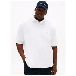 Tommy Hilfiger Big & Tall Poloshirt "BT -1985 REGULAR POLO -B", Herren, Gr. 4XL, wei&szlig;, Jersey, Obermaterial: 96% Baumwolle, 4% Elasthan, TOMMY HILFIGER BIG & TALL, regular fit normal, Rundhals, eingesetzt angesetztes B&uuml;ndchen, Shirts, Gro&szlig;e Gr&ouml;&szlig;en
