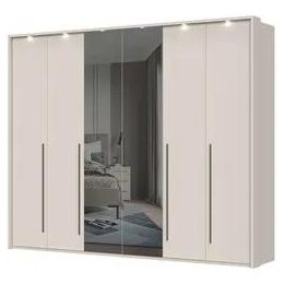 Dreht&uuml;renschrank OTTO HOME "Opera mit oder ohne Kranz inkl. LED-Bel.,B 227,272,317 oder 362 cm", cashmere, B:277cm H:226cm T:60cm, FSC-zertifizierter Holzwerkstoff, MDF, Schr&auml;nke, Dreht&uuml;renschrank, UV lackiert, Soft Close Funktion, H&ouml;henverstellbare F&uuml;&szlig;e