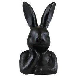 Dekofigur AM Design "Hasenb&uuml;ste "Denker", schwarz, B:5,5cm H:12,5cm, Polyresin, Dekofiguren, Osterdekoration aus Polyresin