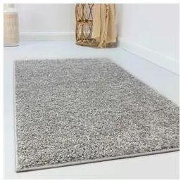 Hochflor-Teppich Esprit "Whisper Shag ESP-9977", grau (hellgrau), B:80cm H:30mm L:230cm, Polypropylen, Teppiche, L&auml;ufer, uni, waschbar, mit Antirutschbeschichtung, Wohnzimmer