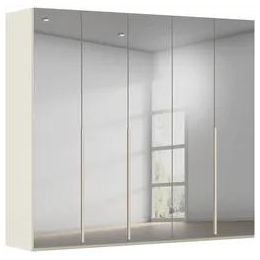 Kleiderschrank "Schrank Garderobe Ankleide Schlafzimmer Flur SERINA Eyecatcher", beige (beige (champagner), grauspiegel), B:251cm H:223cm T:61cm, Holzwerkstoff, LeGer Home by Lena Gercke, Schr&auml;nke, Kleiderschrank, in 6 Breiten, 3 Ausf&uuml;hrungen und mit Front Glas oder Dekor MADE IN GERMANY