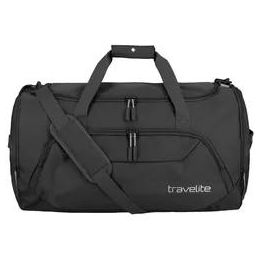 Reisetasche Travelite "KICK OFF, verschiedene Gr&ouml;&szlig;en und Farben", Gr. B/H/T: 60cm x 34cm x 36cm, schwarz, Polyester, unifarben, Taschen Reisetasche, Reisegep&auml;ck Sporttasche Freizeittasche mit Aufsteckfunktion