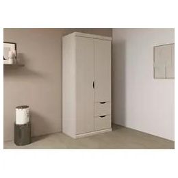 Kleiderschrank Rauch "Dreht&uuml;renschrank Schrank Garderobe W&auml;scheschrank Schlafzimmer MARLENE", beige (champagner), B:91cm H:203cm T:56cm, Holzwerkstoff, Schr&auml;nke, Kleiderschrank, in 3 Breiten 91/136/181 cm im Landhaus-Stil MADE IN GERMANY