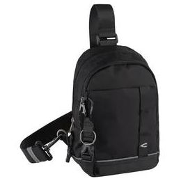 Cityrucksack Camel Active "Connect", Damen, Gr. B/H/T: 18cm x 25cm x 8cm, schwarz, Nylon, beschichtet, clean, unifarben, Rucks&auml;cke Cityrucksack, perfekt durchdachtes modulares Reisetaschensortiment in vielen Styles
