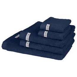Handtuch Set Ross "Sinfonie", blau (denim), 5 Stk., Frottier, Frottier, Obermaterial: 100% Baumwolle, Handtuch-Sets, beinhaltet Handt&uuml;cher, Badetuch und G&auml;stet&uuml;cher