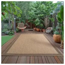 Outdoorteppich Ayyildiz TEPPICHE "TIMBER 1402", beige, B:120cm H:5mm L:170cm, Polypropylen, Teppiche, Outdoorteppich, L&auml;ufer, In und Outdoor, Jute Sisal Optik, Wohnzimmer, Aussenbereich