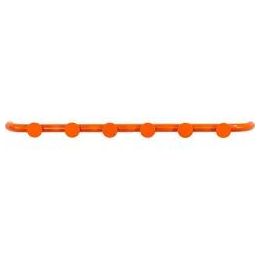 Garderobenleiste SPINDER DESIGN "RETRO 6 Wandgarderobe", orange (pure orange), B:75cm H:4,5cm T:9,6cm, Metall, Garderobenhalter