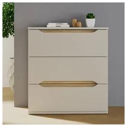 Kommode FORTE, beige (sand, mauvella eiche), B:85,1cm H:92,3cm T:41,5cm, FSC-zertifizierter Holzwerkstoff, Sideboards, Kommode, B/H/T 81,5/92,3/41,5 cm Kommode ohne Griffe